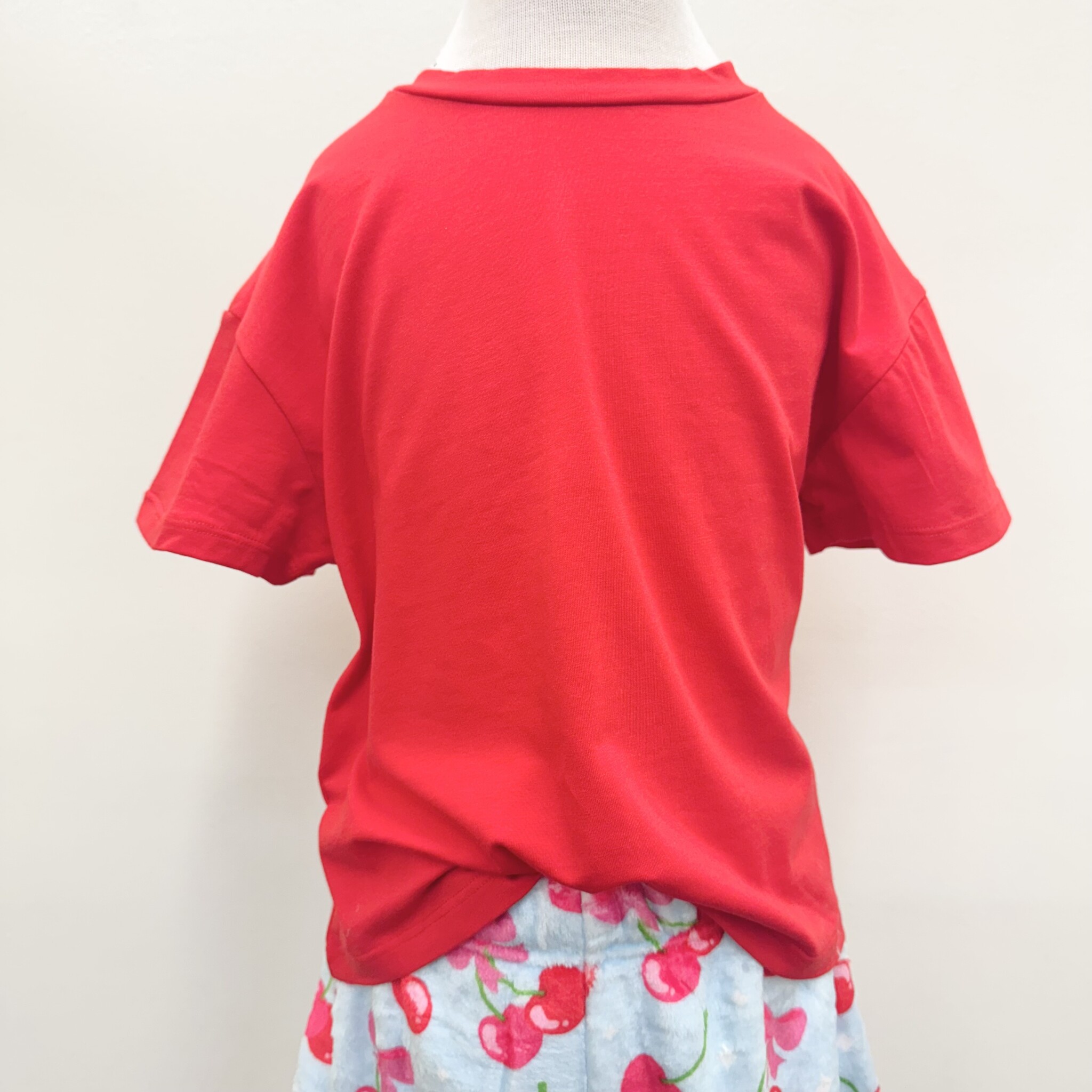 Boxy Tee in Solid Red - Macs & Milli