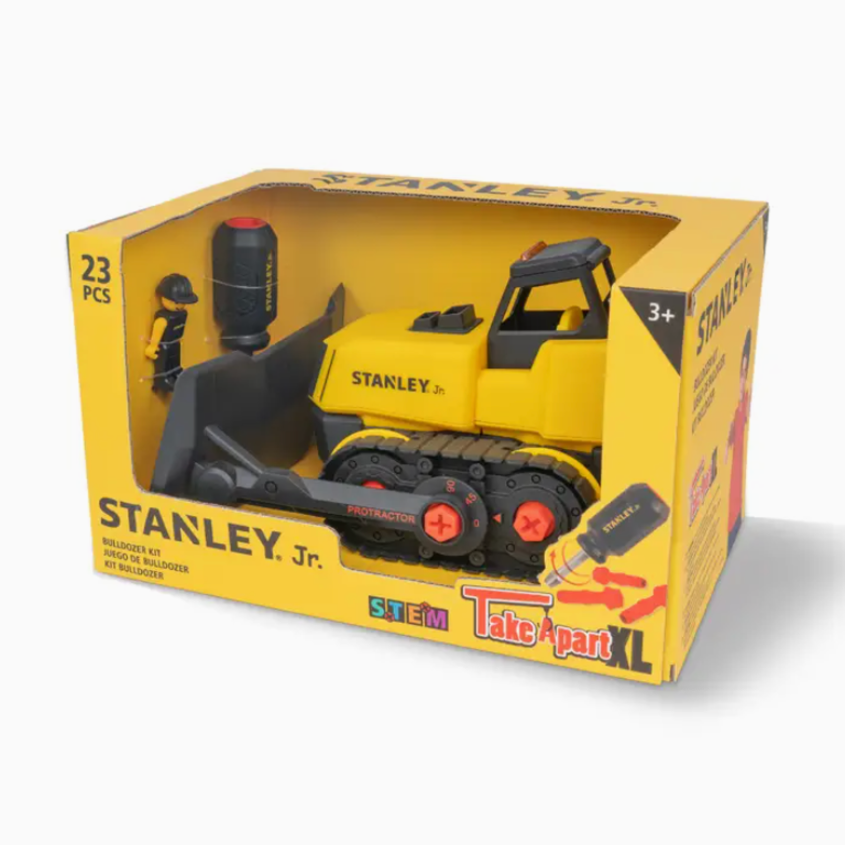 Red Toolbox Stanley Jr. Take Apart XL Bulldozer Kit - Macs & Milli