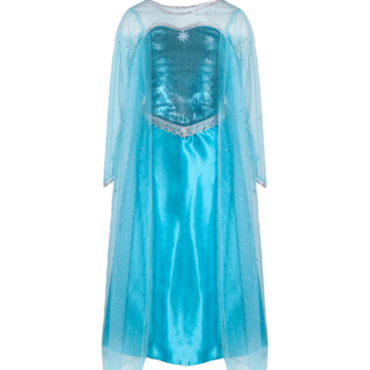 Ice Queen Dress With Cape, Size 5-6 - Macs & Milli