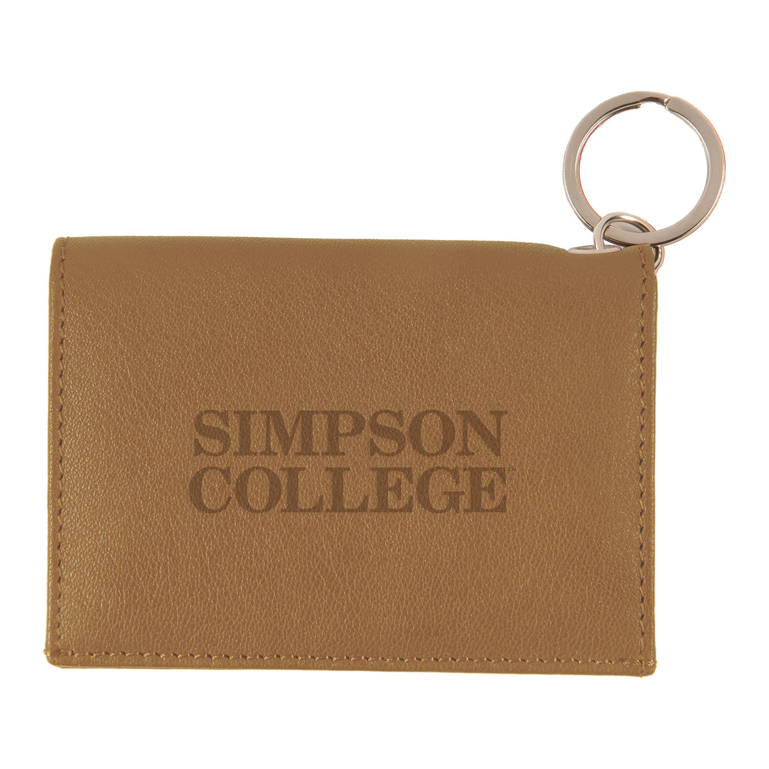 Leather Snap ID Holder - Simpson College Spirit Shop