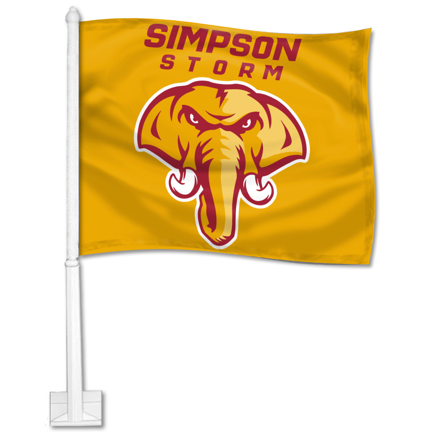 University Blanket & Flag Car Flag - Simpson College Spirit Shop
