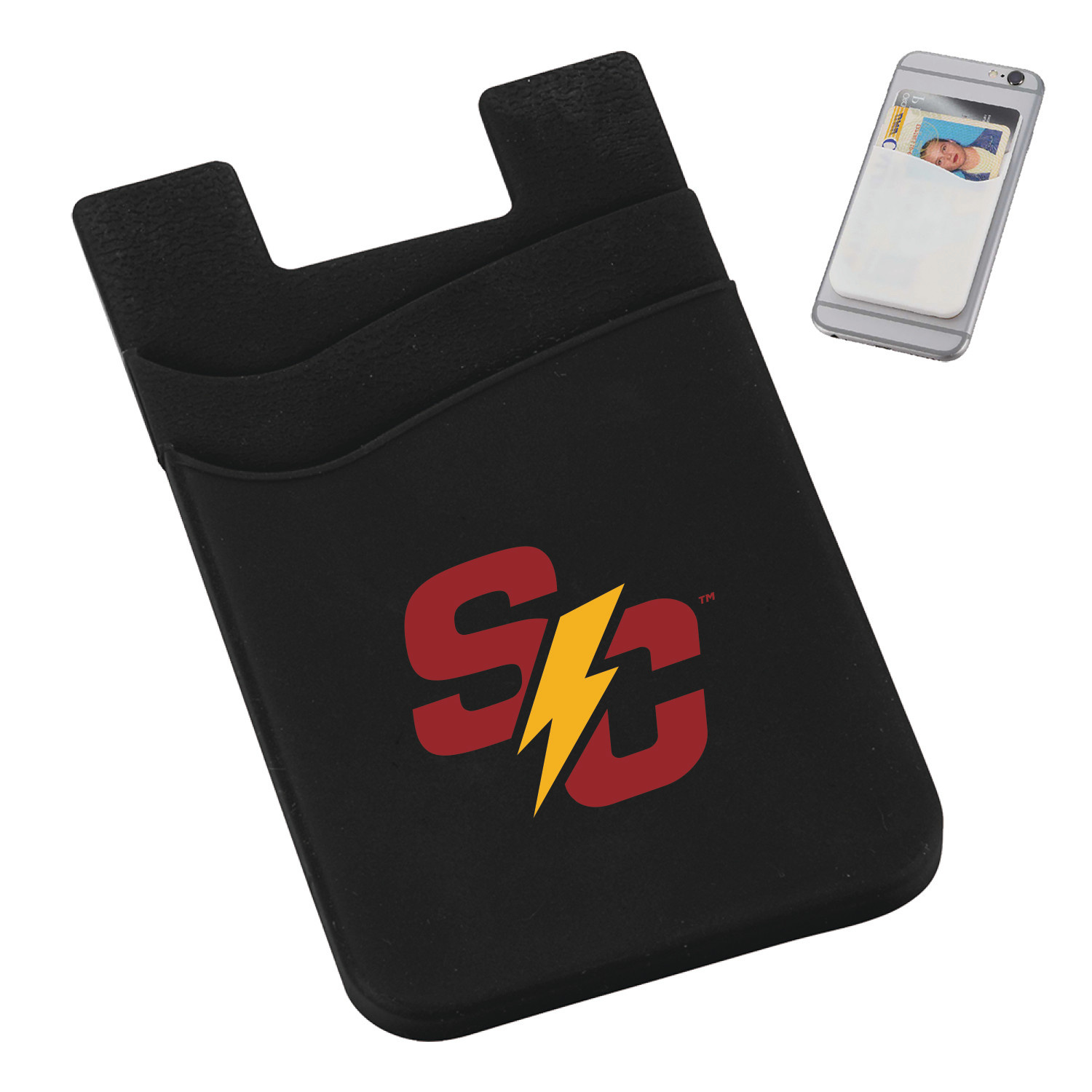 Jardine Dual Pocket Silicone Wallet - Simpson College Spirit Shop