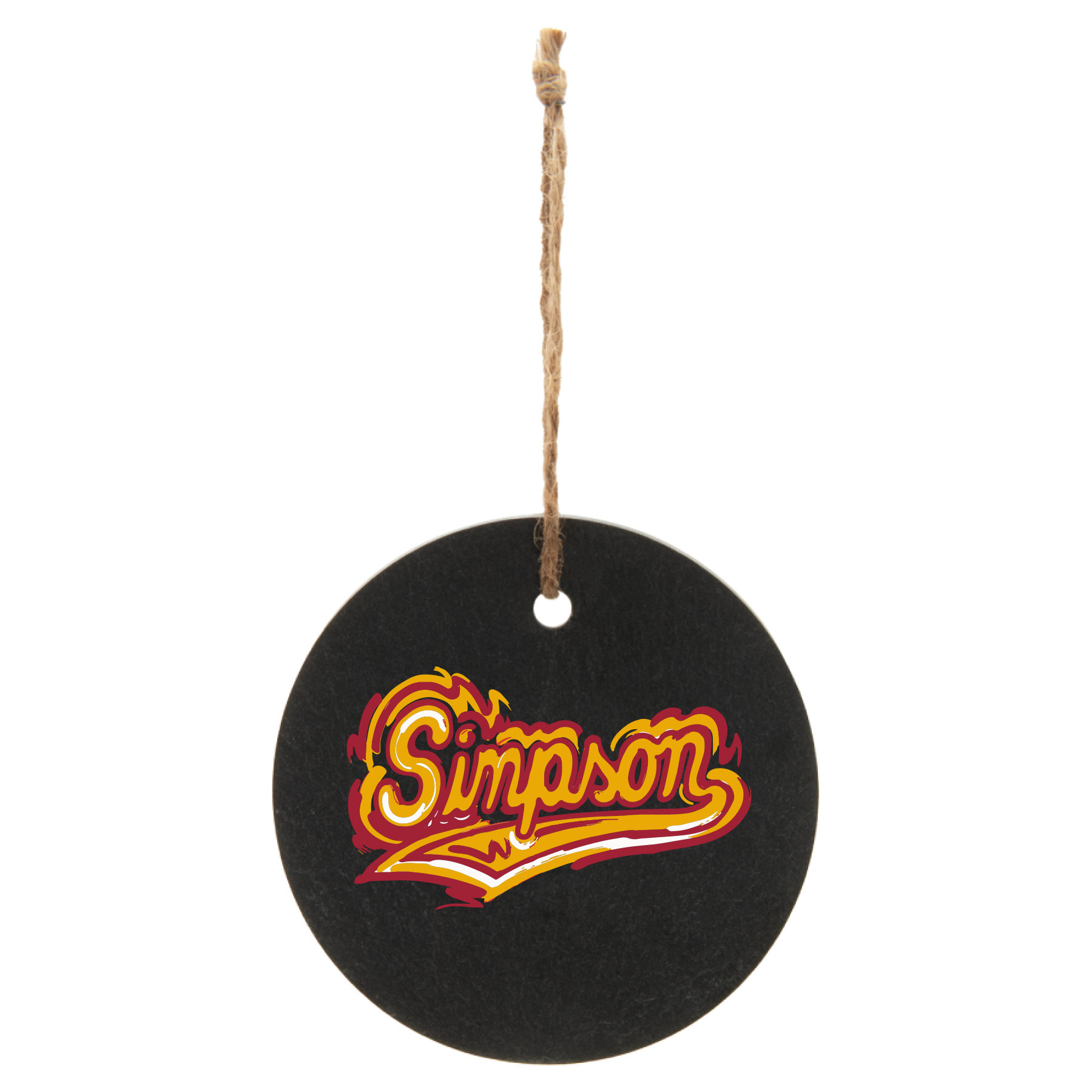 Neil Enterprises Slate Circle Simpson Ornament - Simpson College Spirit ...