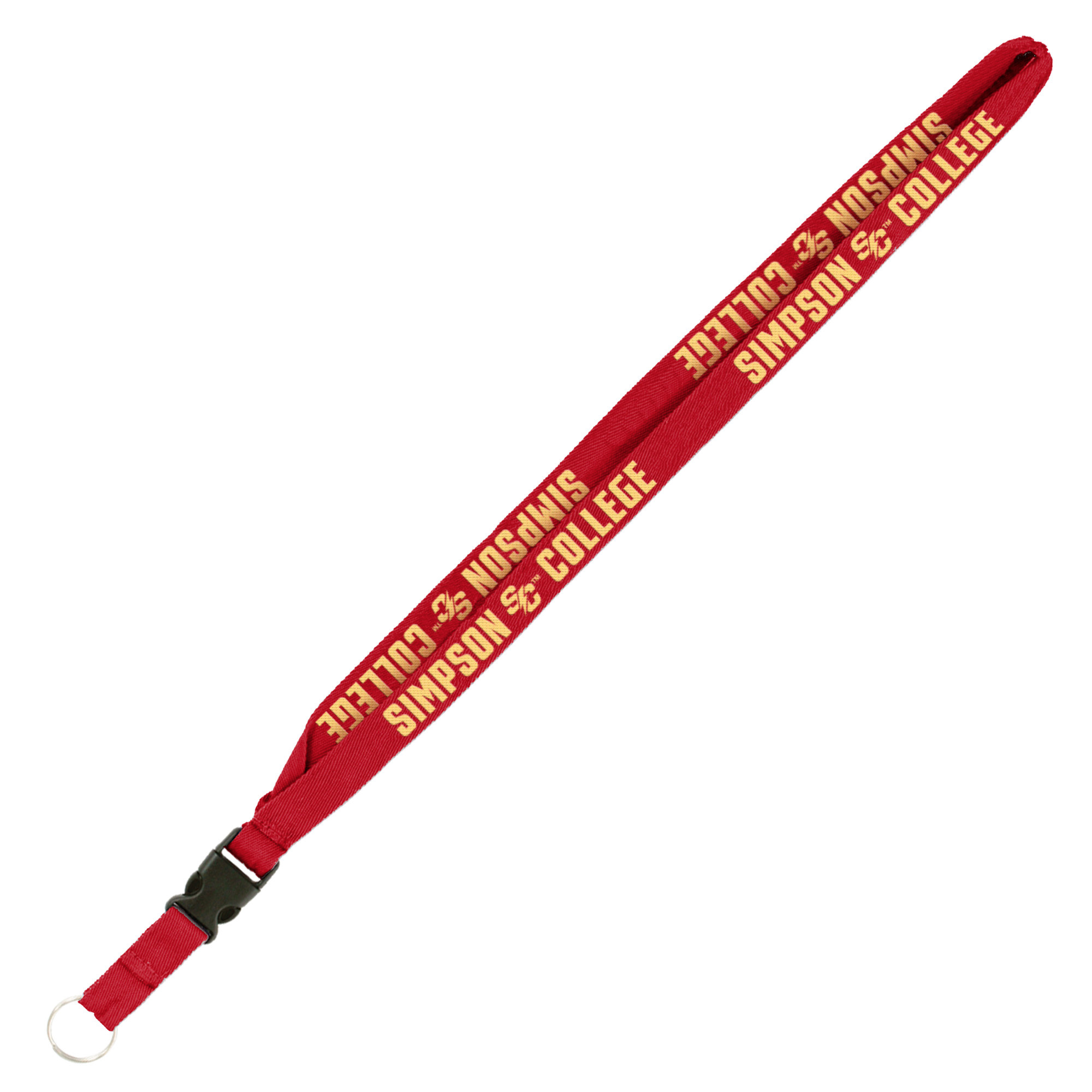 Spirit Products, Ltd Simpson Woven Lanyard Cardinal w/ Athletic Gold ...