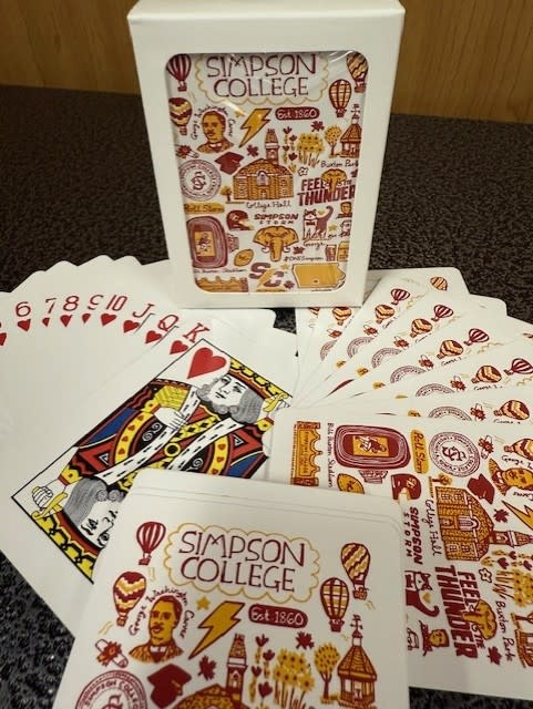 Neil Enterprises Julia Gash Playing Cards - Simpson College Spirit Shop
