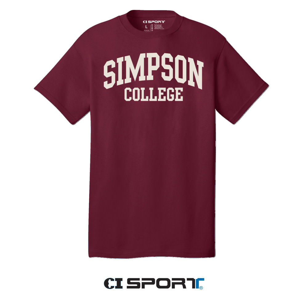 CI Sport Core Cotton Tee Cardinal - Simpson College Spirit Shop