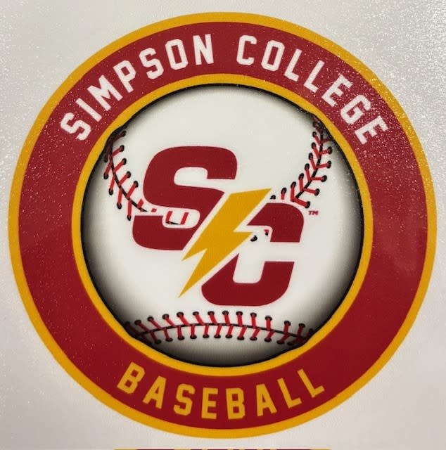 SDS Designs Simpson Baseball Decal - Simpson College Spirit Shop
