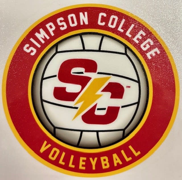 SDS Designs Simpson Volleyball Decal - Simpson College Spirit Shop