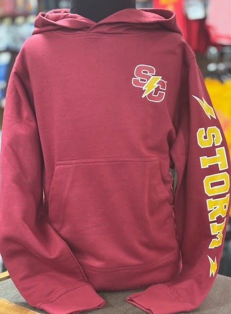 Creative Knitwear Youth Crimson Kangaroo Pocket Hoodie - Simpson ...