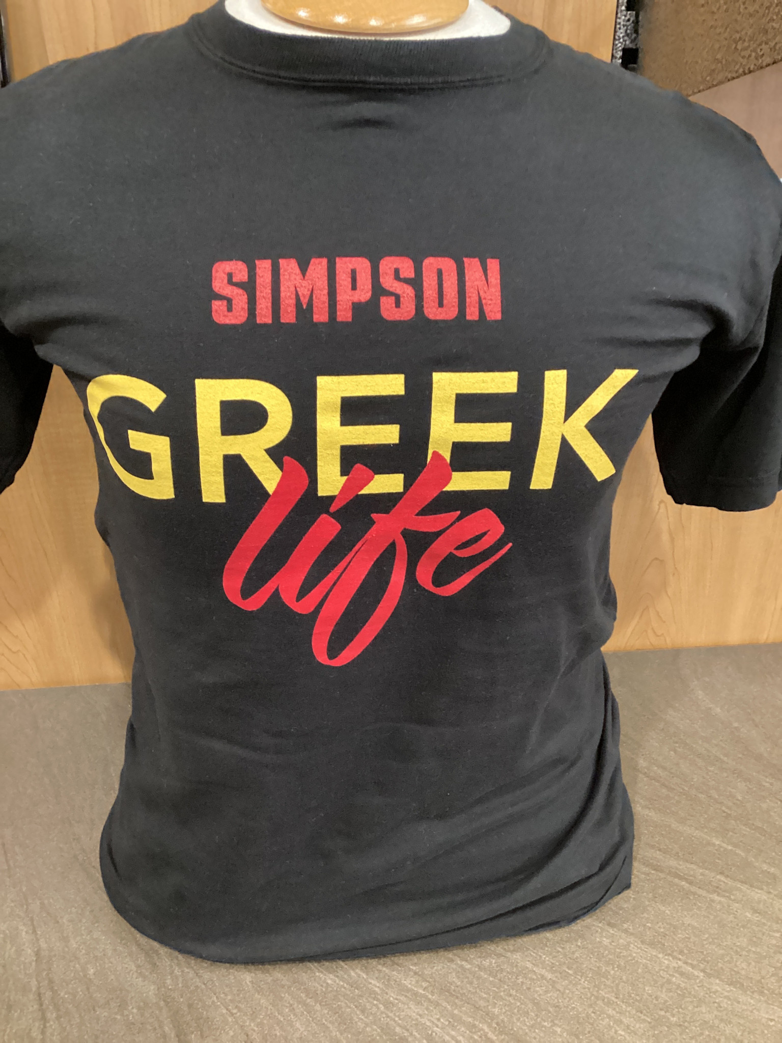 Comfort Wash Greek Life - Black - Simpson College Spirit Shop