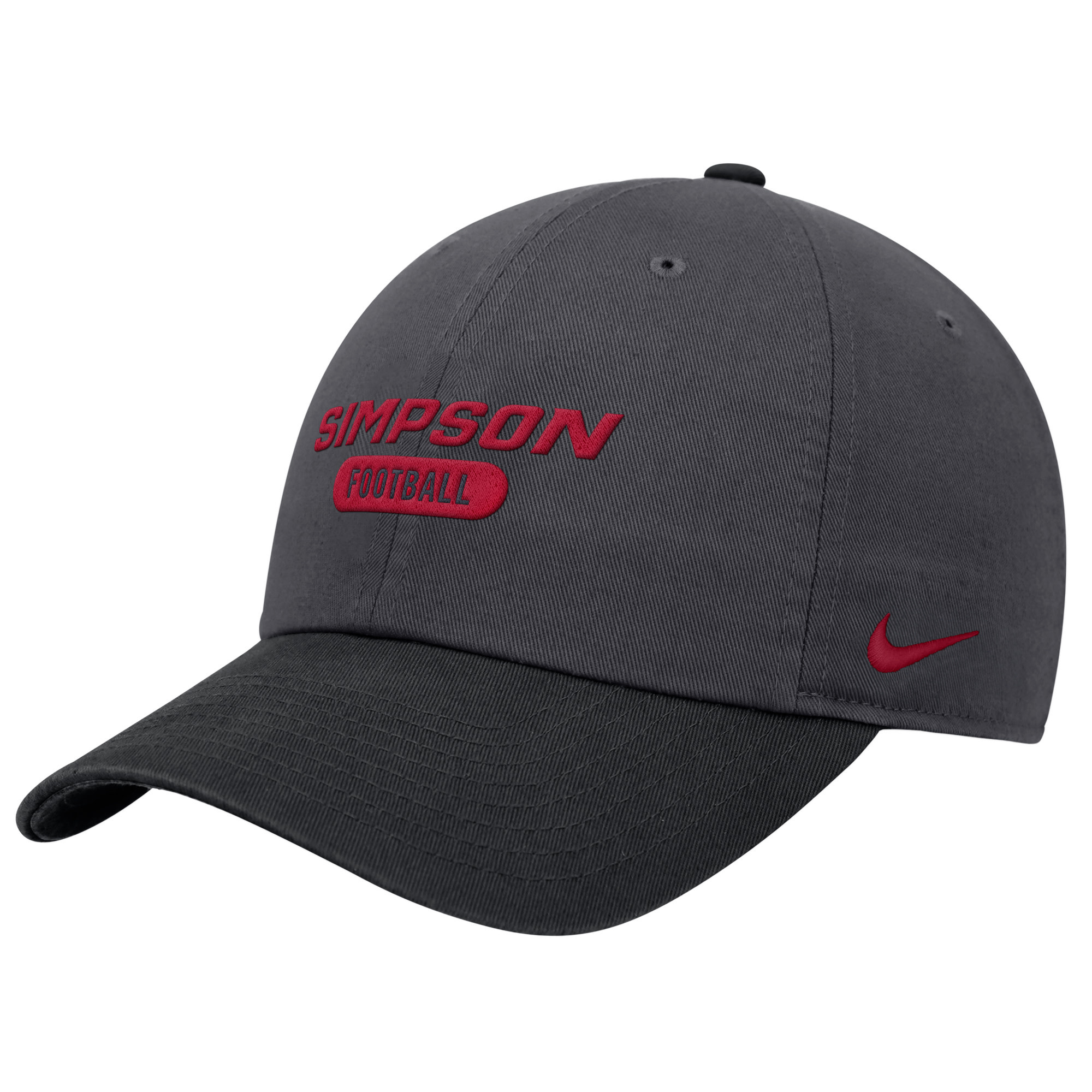 Nike Anthracite Sports Cap - Football - Simpson College Spirit Shop