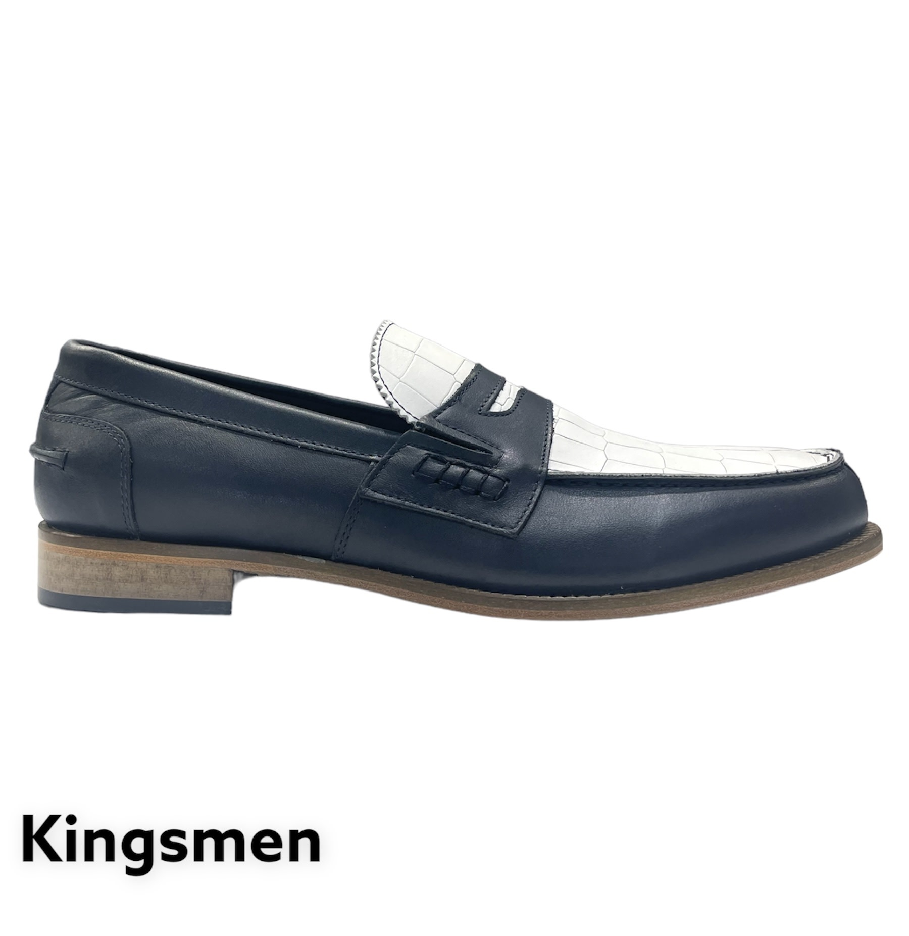 Duca Croc/Leather Loafer Two Tone (LUGANO) - Kingsmen Shoes