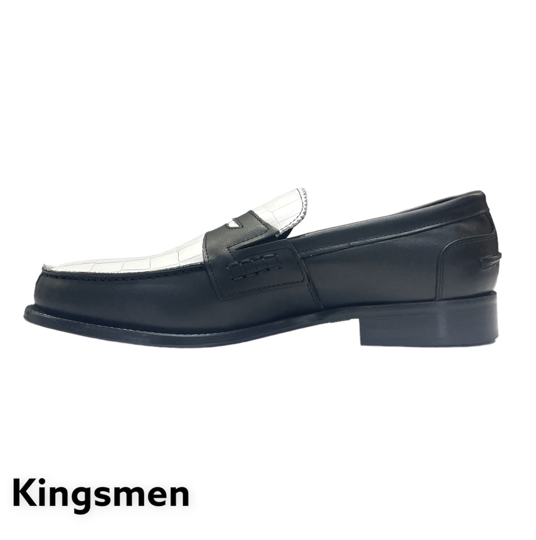 Duca Croc/Leather Loafer Two Tone (LUGANO) - Kingsmen Shoes