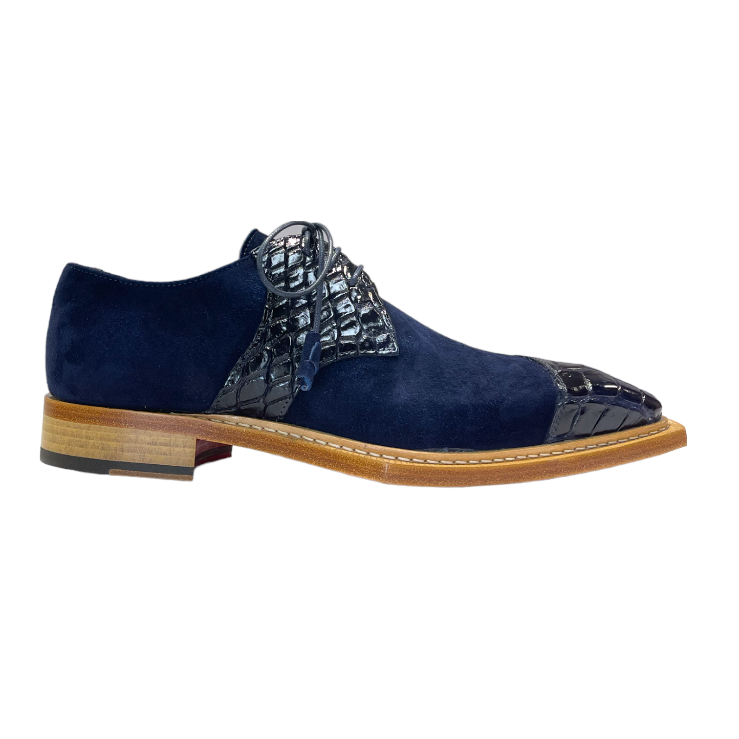 Fennix Alligator & Suede Shoes (Landon) - Kingsmen Shoes