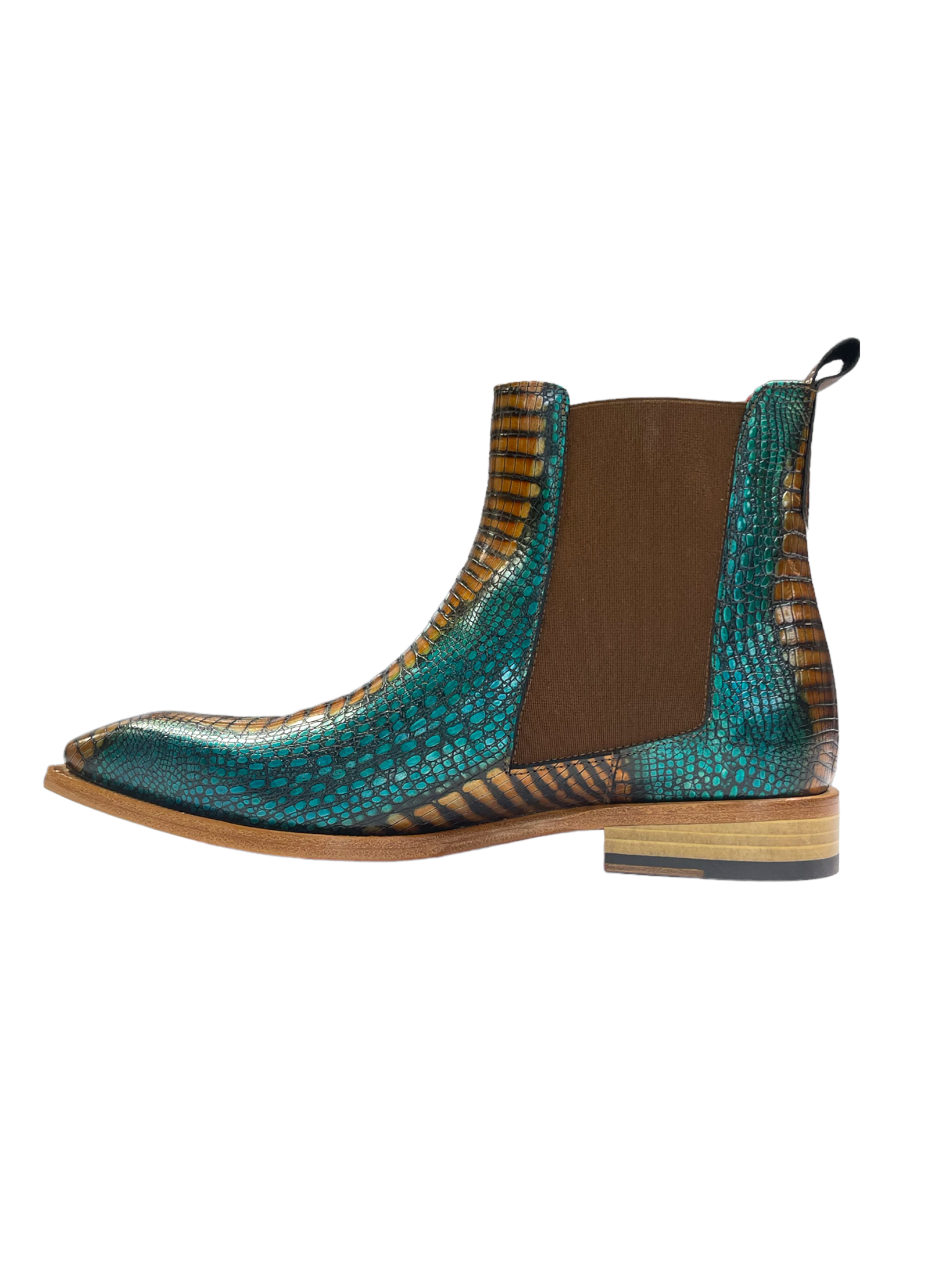 Emilio Franco "EF311A" Genuine Calfskin Lizard Ankle Boots. - Kingsmen ...