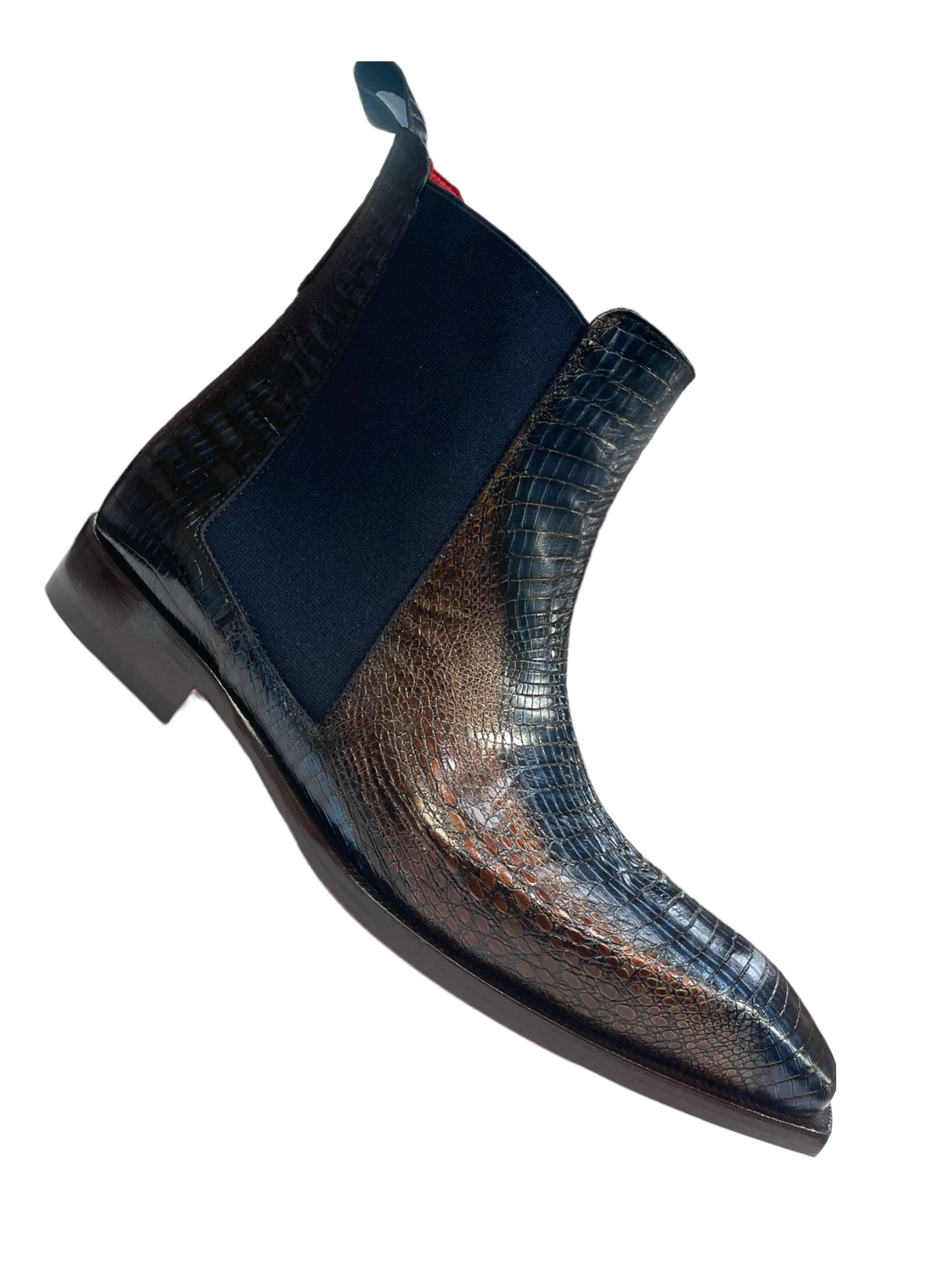Emilio Franco "EF311A" Genuine Calfskin Lizard Ankle Boots. - Kingsmen ...