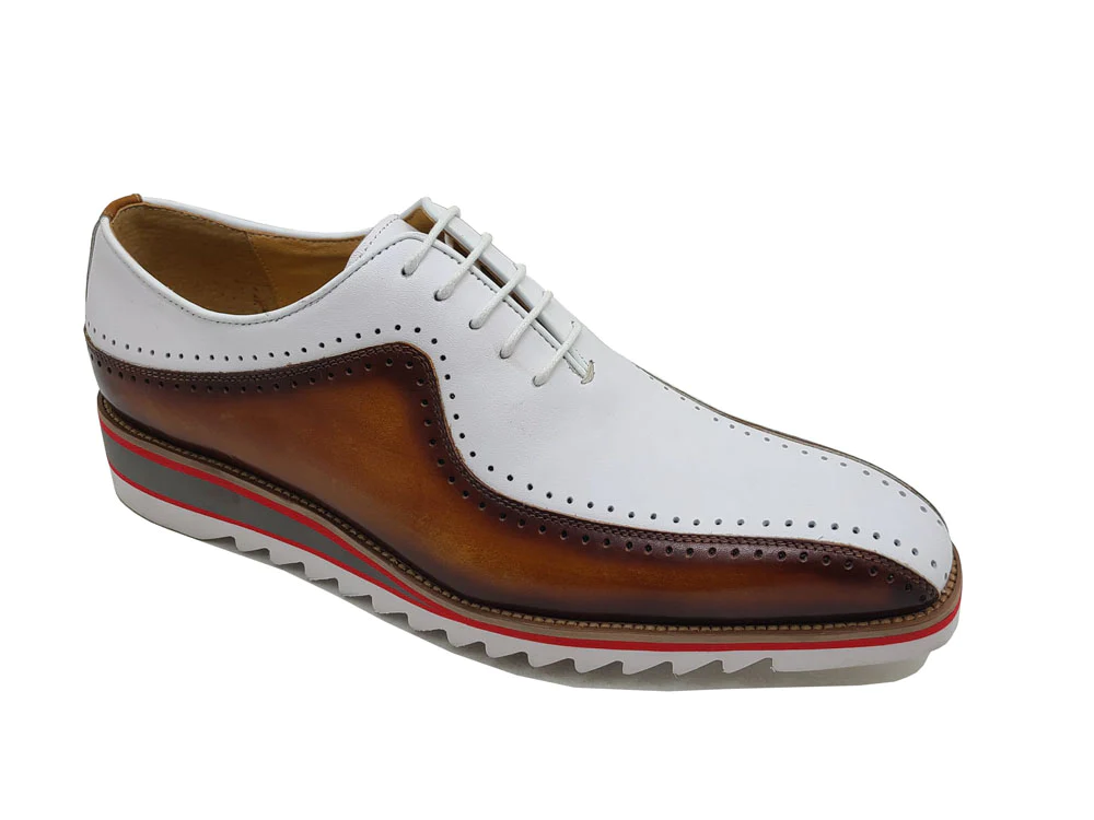 Carrucci Bicycle, Toe Brogue Oxford two tones with lightweight sole ...