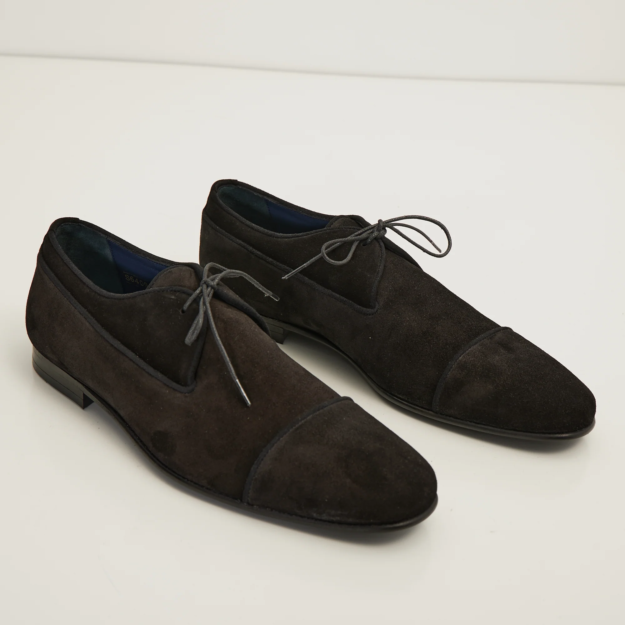 N° D1016 THE FORMAL LEATHER CAP TOE DERBY SHOES - LIGHT PINK SUEDE ...