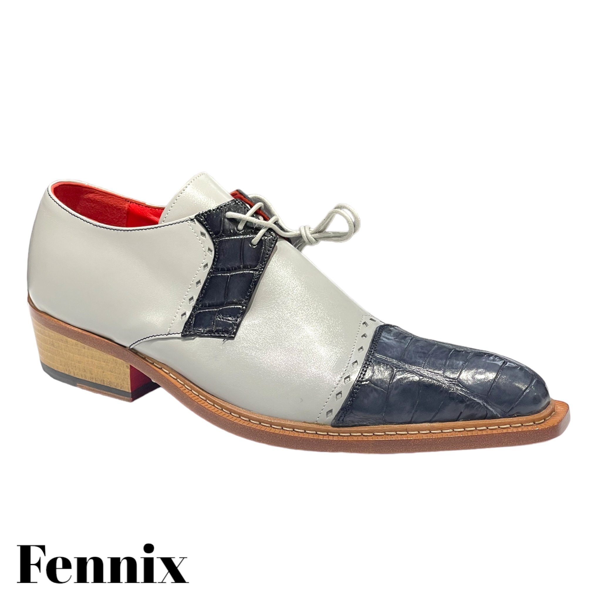 Fennix Alligator & Calf Leather Shoe (Max) - Kingsmen Shoes