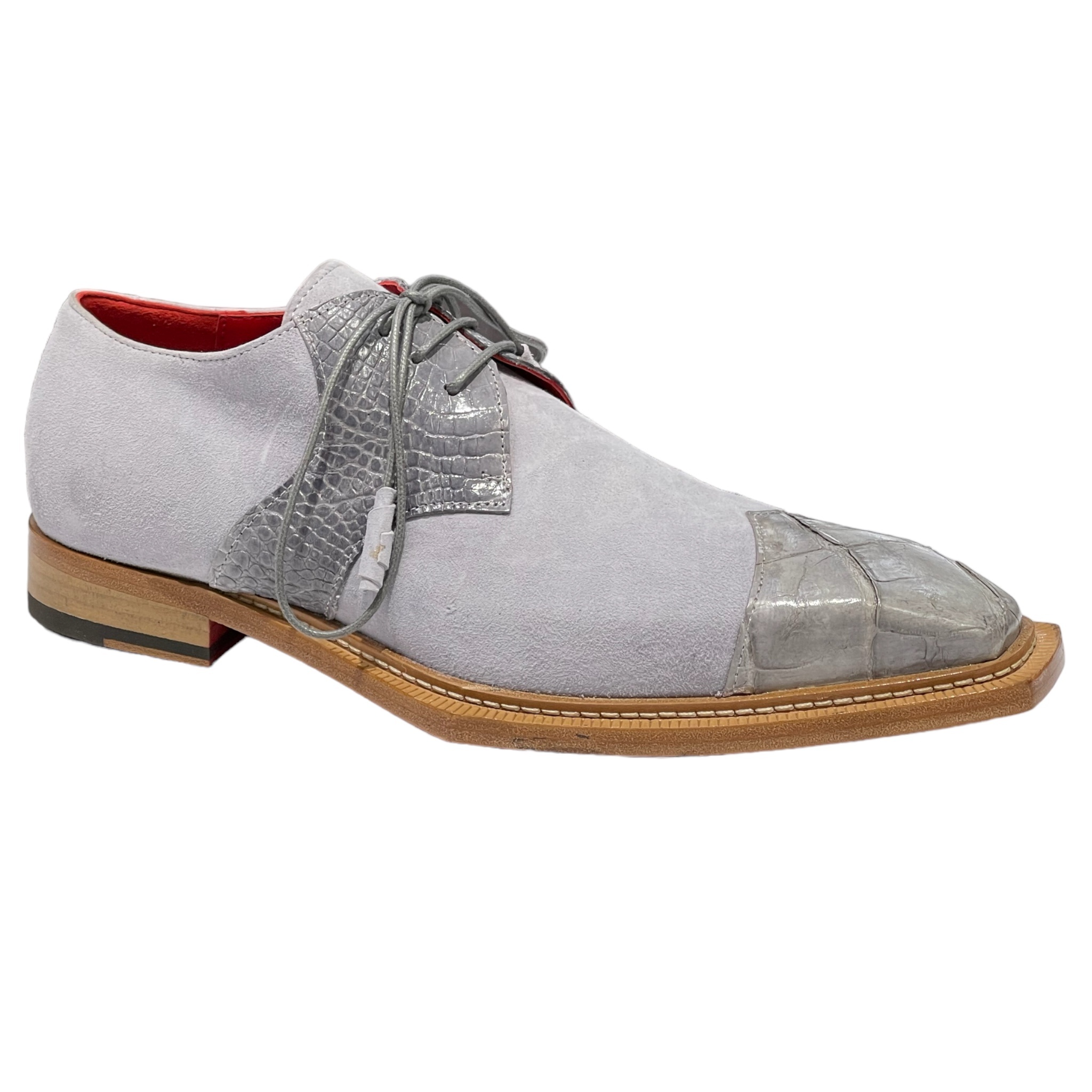 Fennix Landon Alligator & Suede Shoes - Kingsmen Shoes