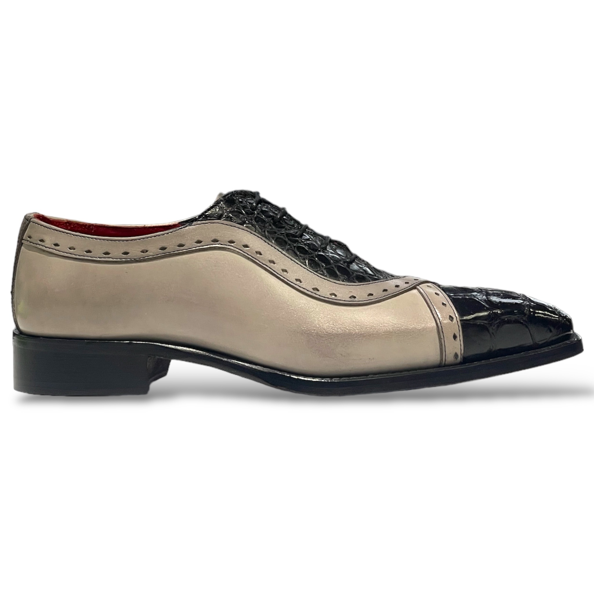 Fennix "Brandon" Genuine Alligator/ Calf Leather Shoes - Kingsmen Shoes