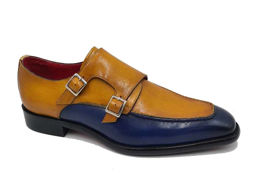Double Monk Two Tone Loafer "KS509-45T" - Kingsmen Shoes