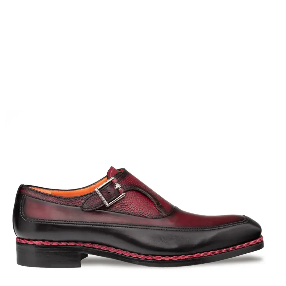 Mezlan Men's Shoe "Artesano" Two-Toned Monk - Kingsmen Shoes
