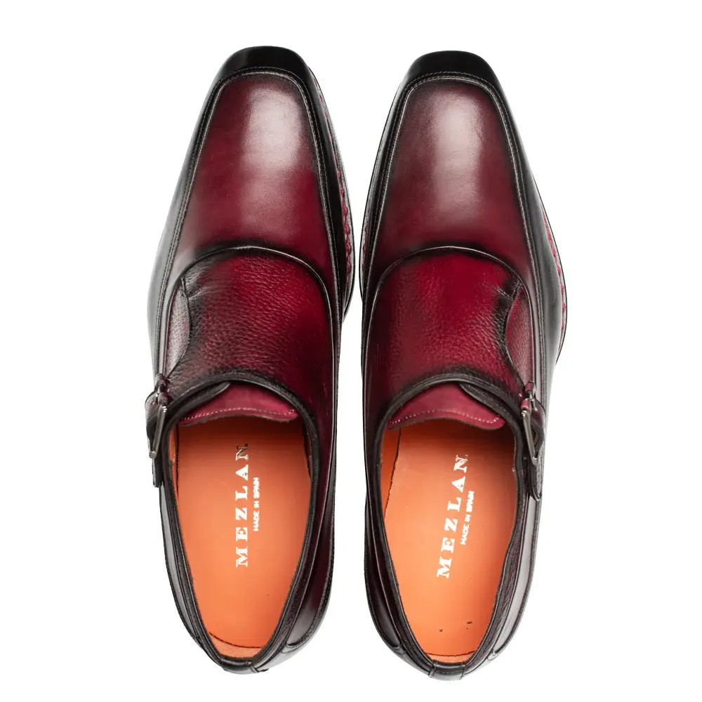 Mezlan Men's Shoe "Artesano" Two-Toned Monk - Kingsmen Shoes