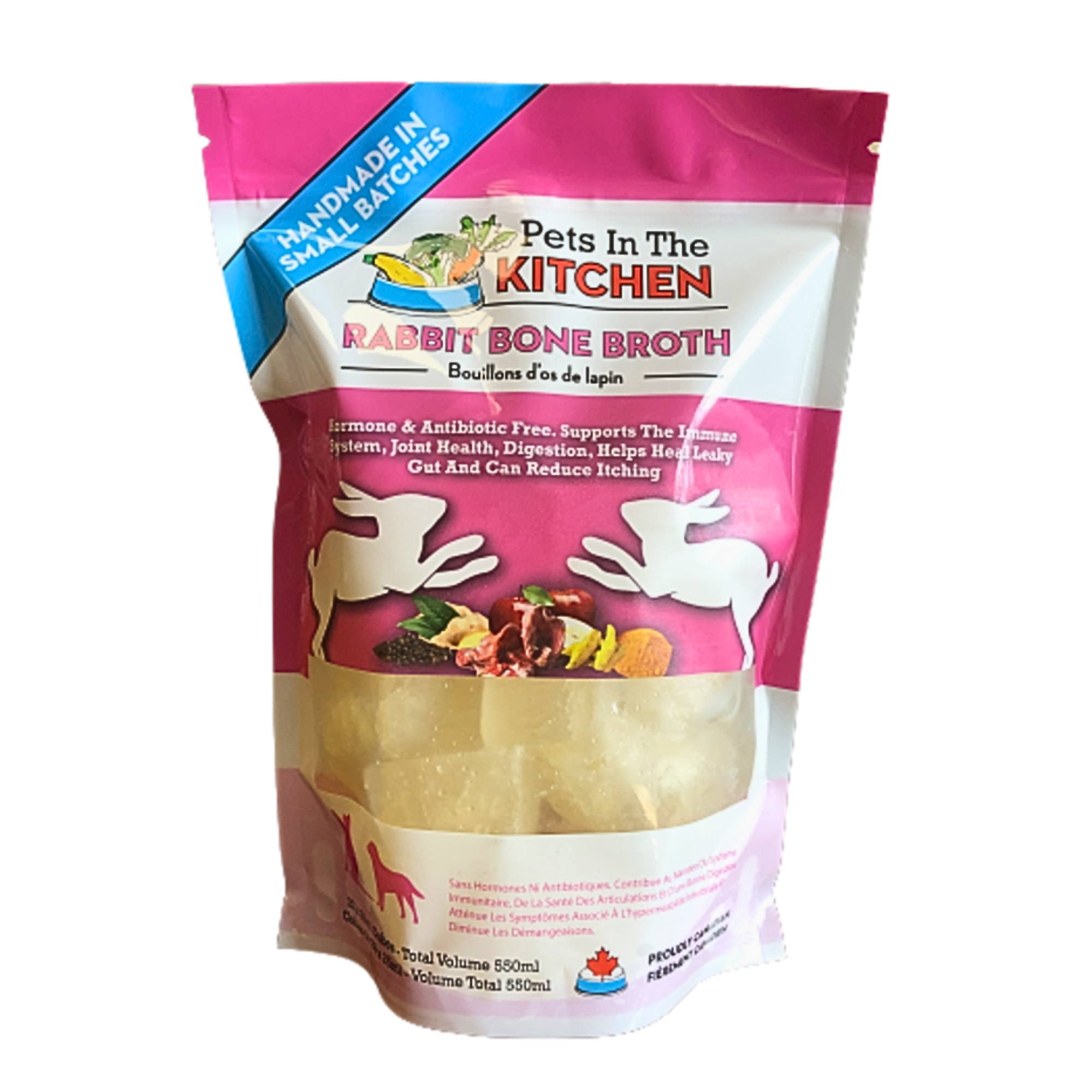 Pets In The Kitchen: Rabbit Bone Broth 550mL - WildPaws Pantry