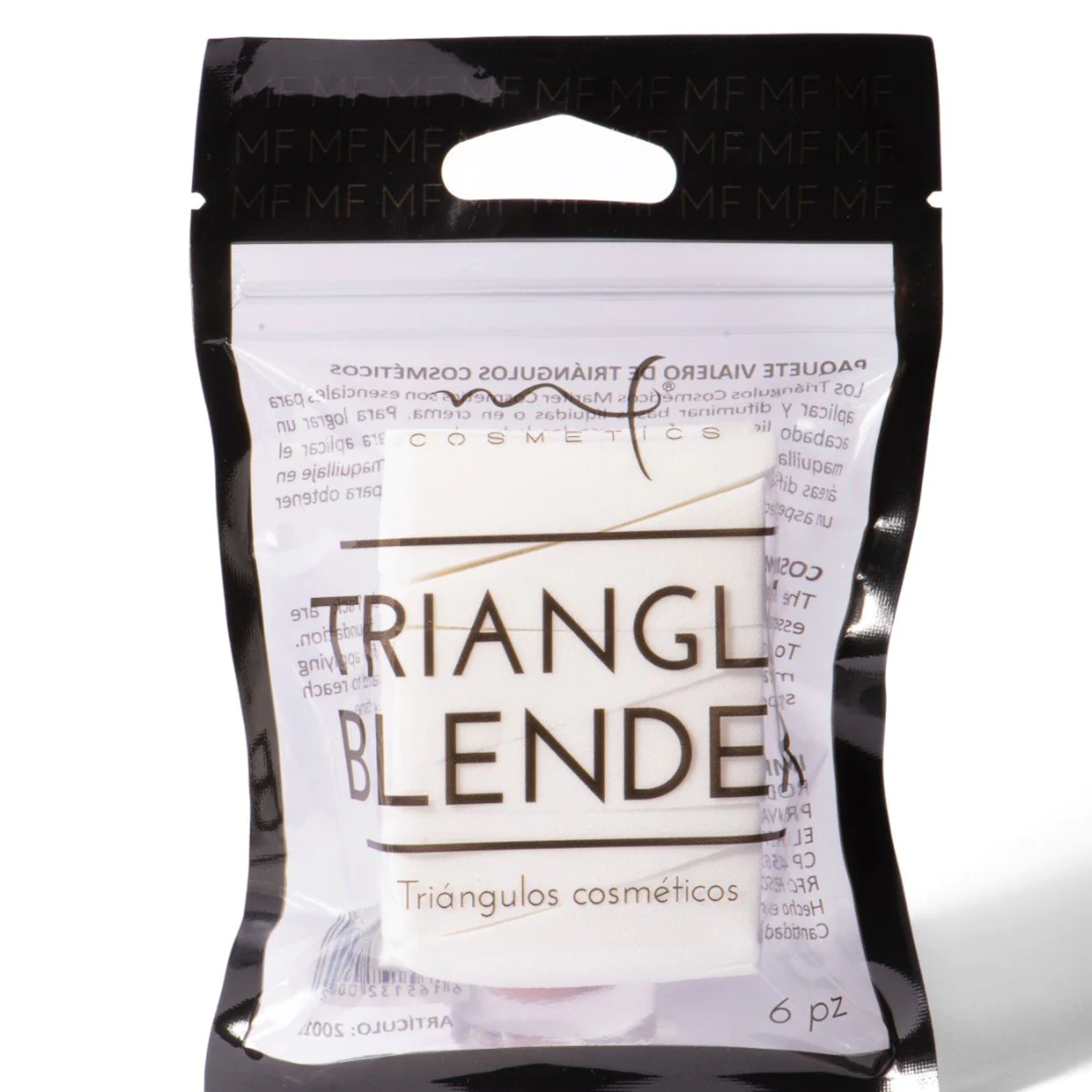 Esponja triangulo Marifer Cosmetics 6 Piezas - Iconika Beauty Shop