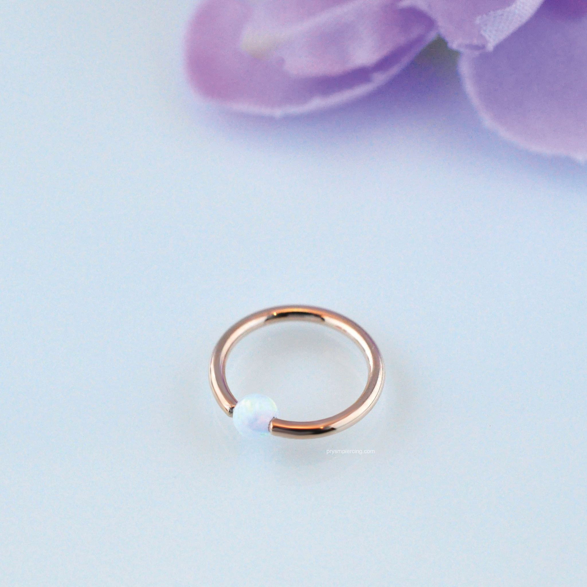 Gold Captive Bead Ring - Prysm Jewelry & Piercing