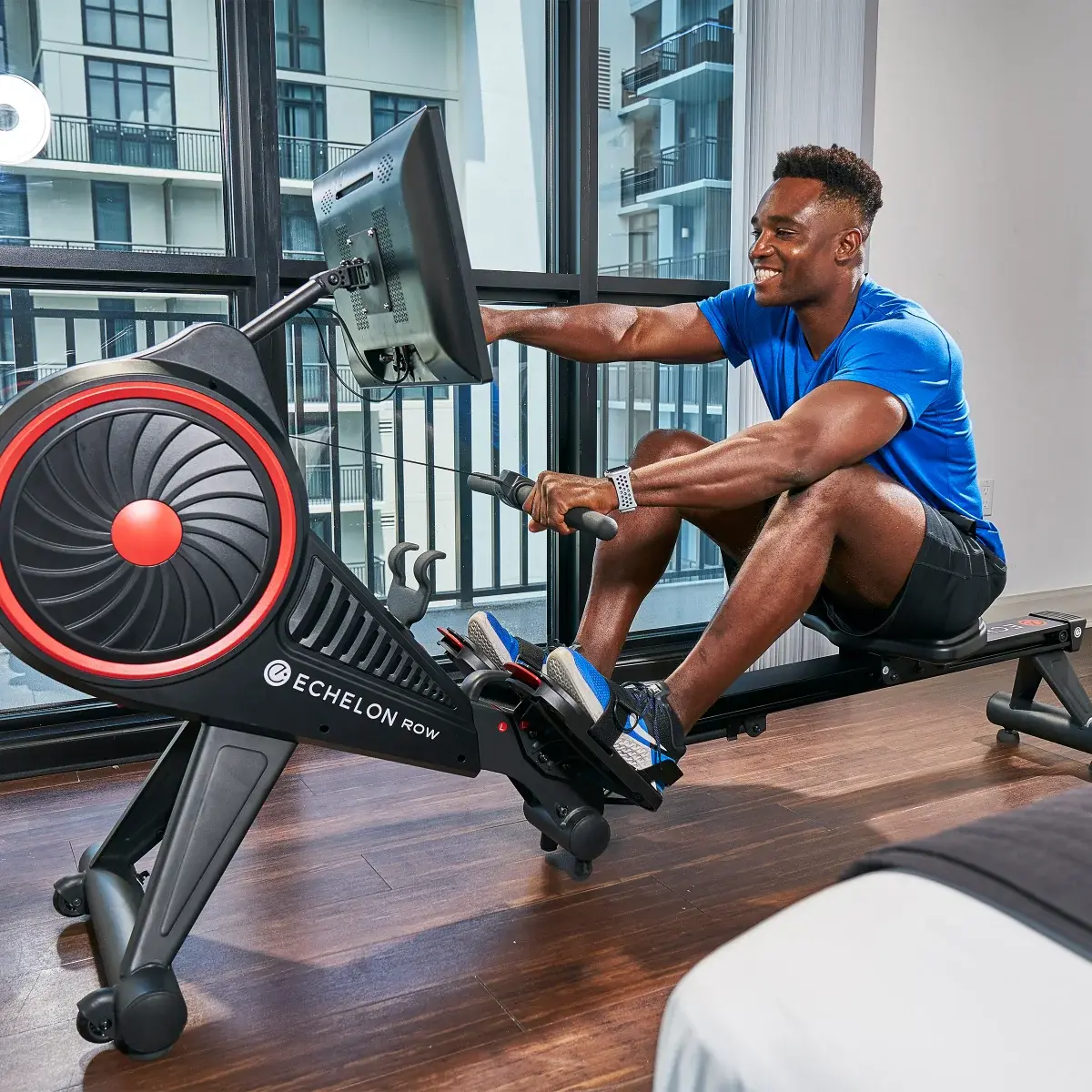 Echelon Row-S Connected Rowing Machine with 54.6 cm (21.5 in.) Screen ...