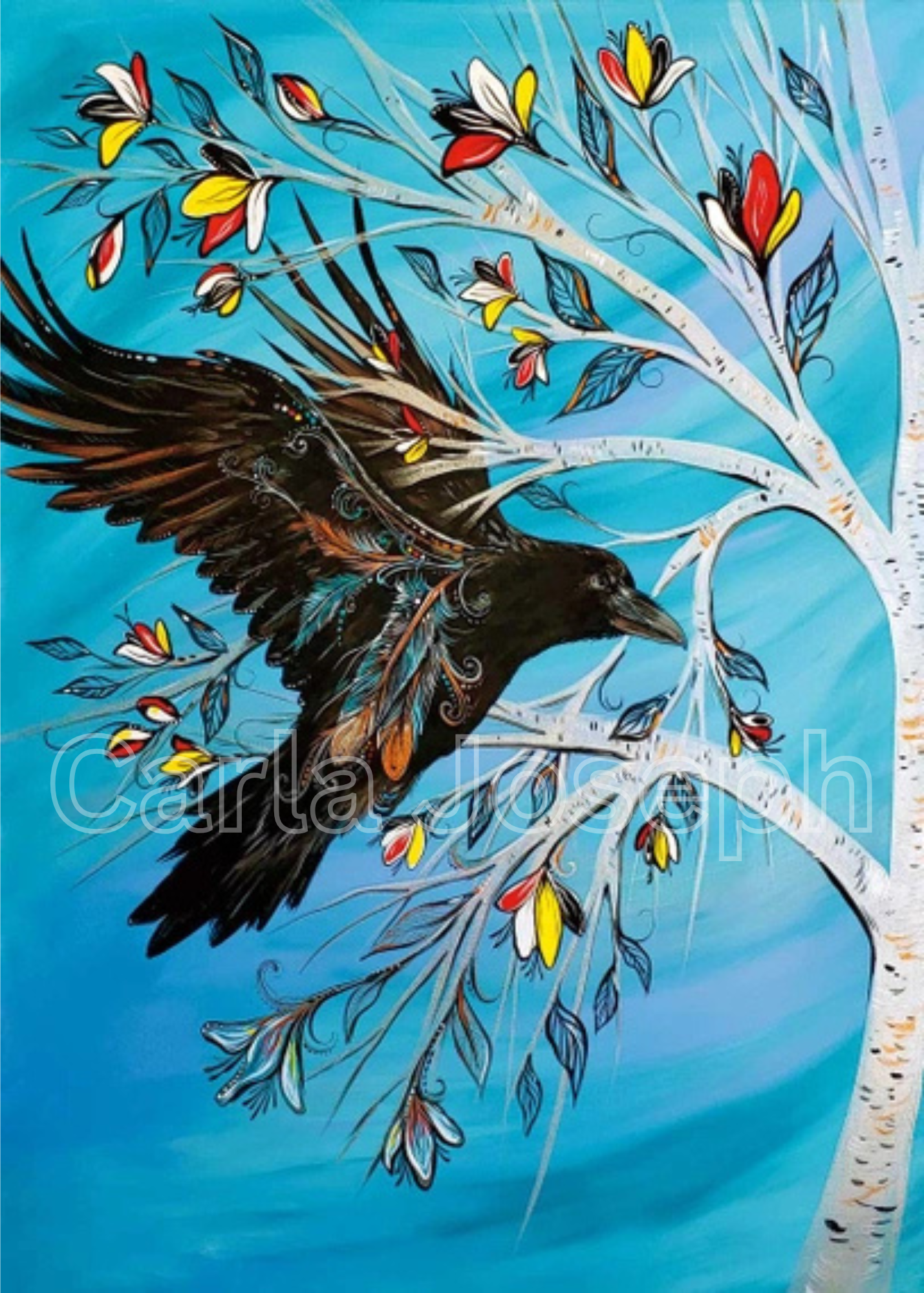 Raven Tree By Artist Carla Joseph - Mystic Mountain Magick