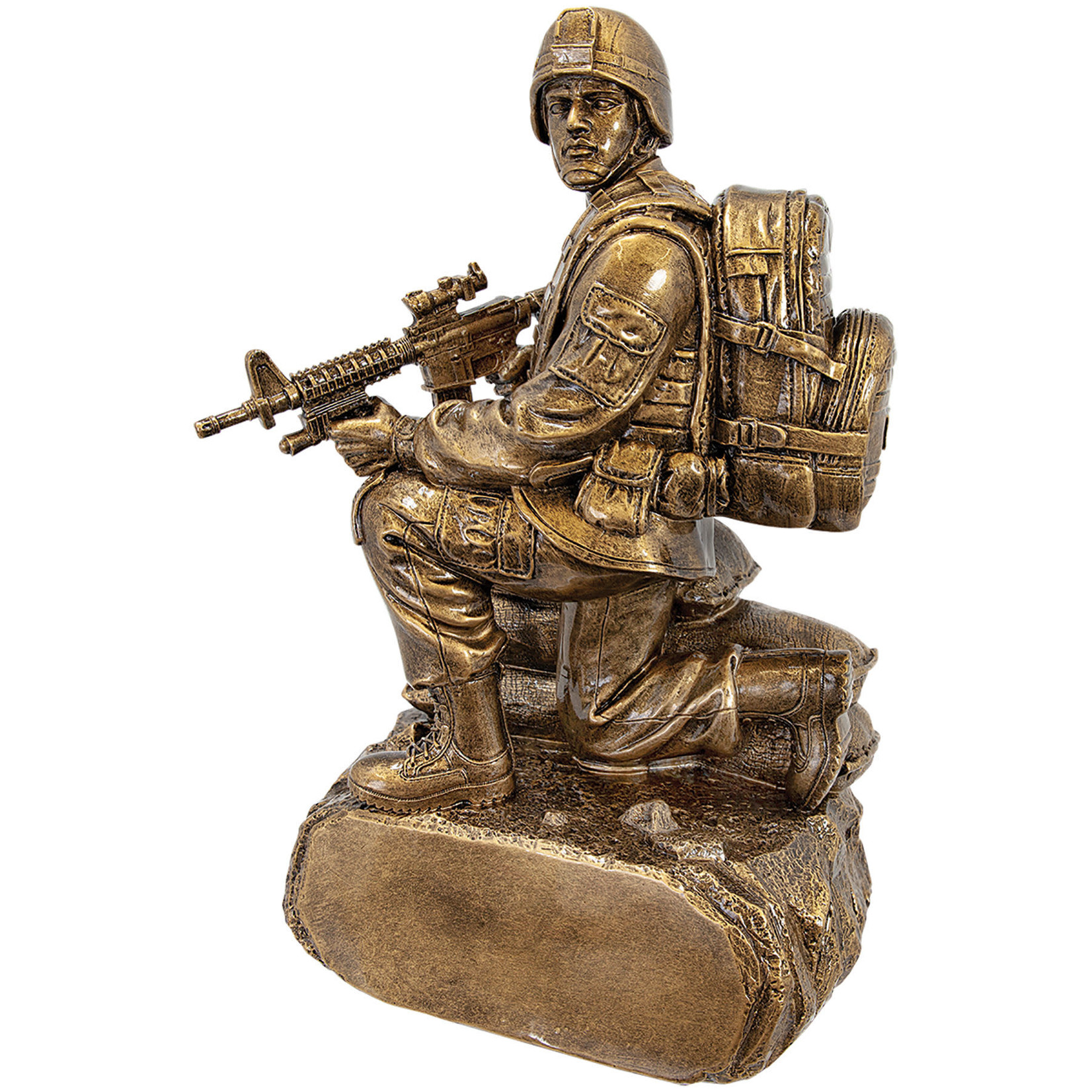 JDS Industries Solider Kneeling with Sandbags - The Award & Frame Shop