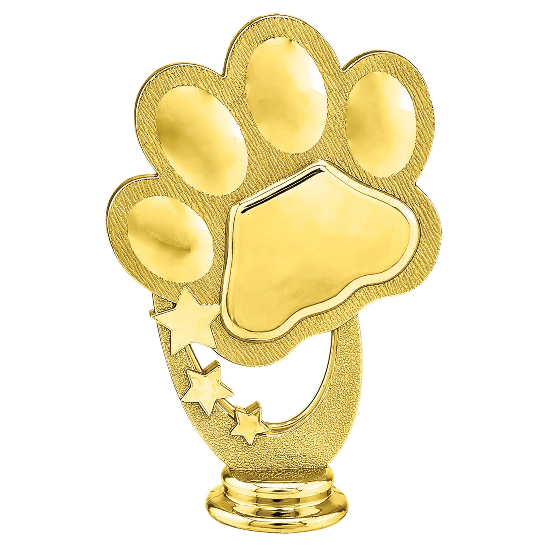 RP93055 Paw Print Topper w/ single marble base and engraving - The ...