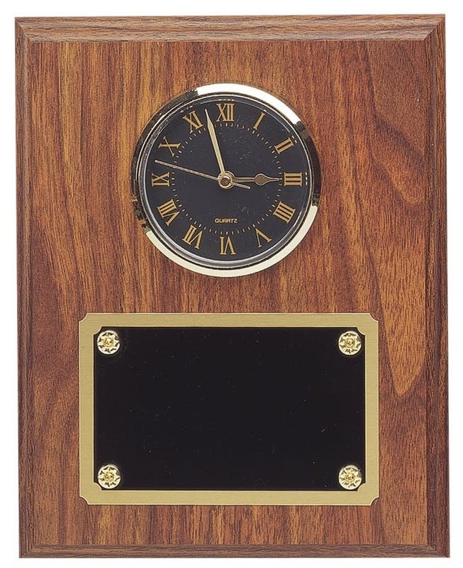 Marco CB1102 clock plaque w/ engraving - The Award & Frame Shop