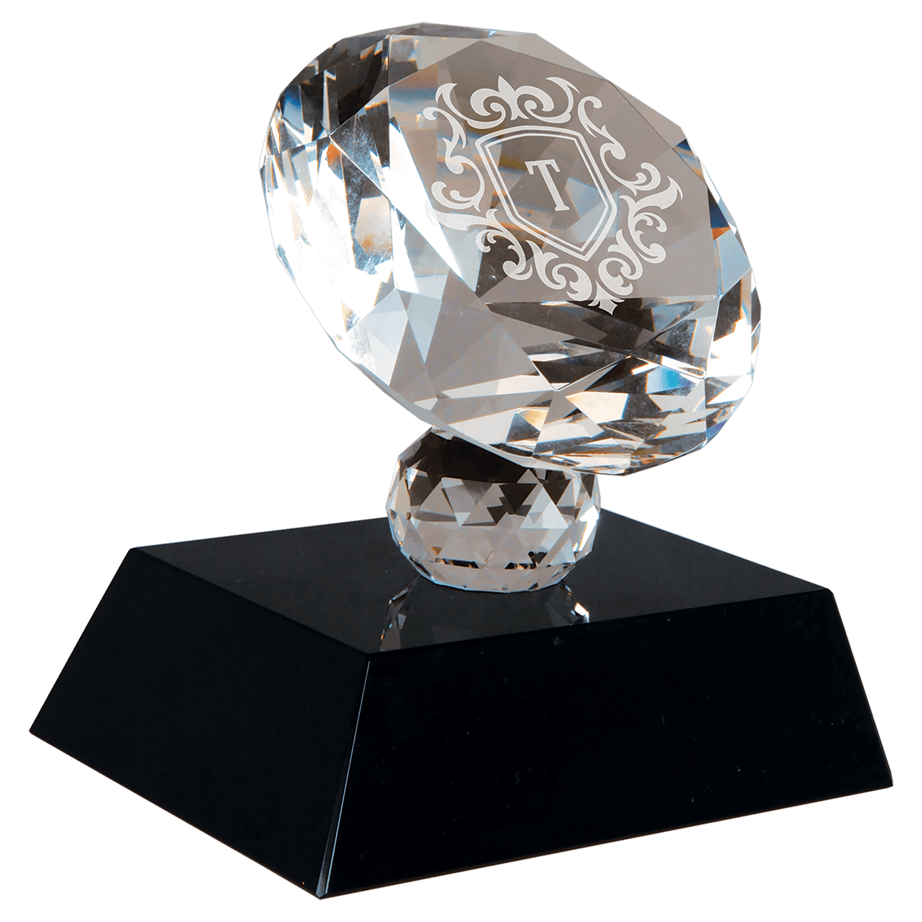 JDS Industries CRY1433MB Diamond on Pedestal - The Award & Frame Shop