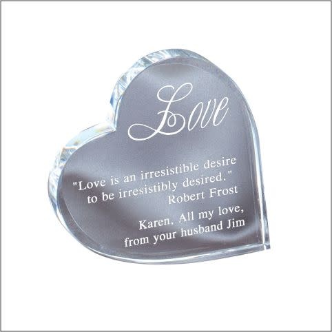 Marco CRY229 Crystal Heart - The Award & Frame Shop