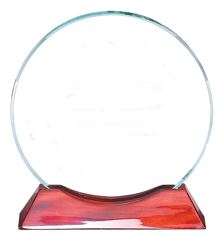 Marco GL30 8.5" CIRCLE SHAPED GLASS AWARD - The Award & Frame Shop