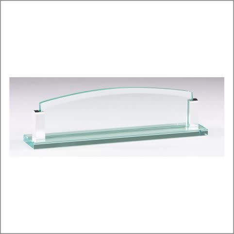 Marco GL79 Glass desk wedge w/ engraving - The Award & Frame Shop