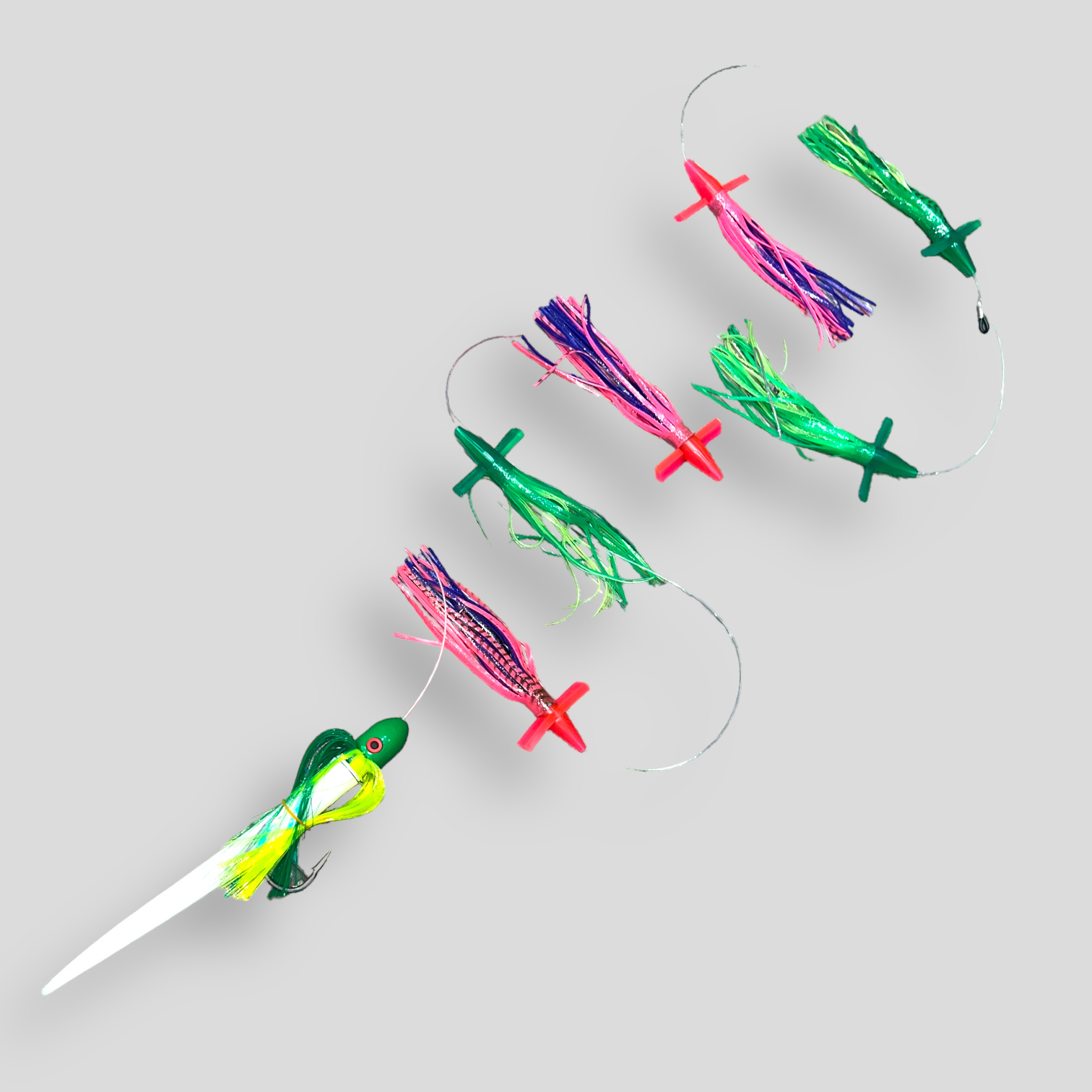 Wolf Pack Cuatom Ahi Bird Chain - Tyalure Tackle