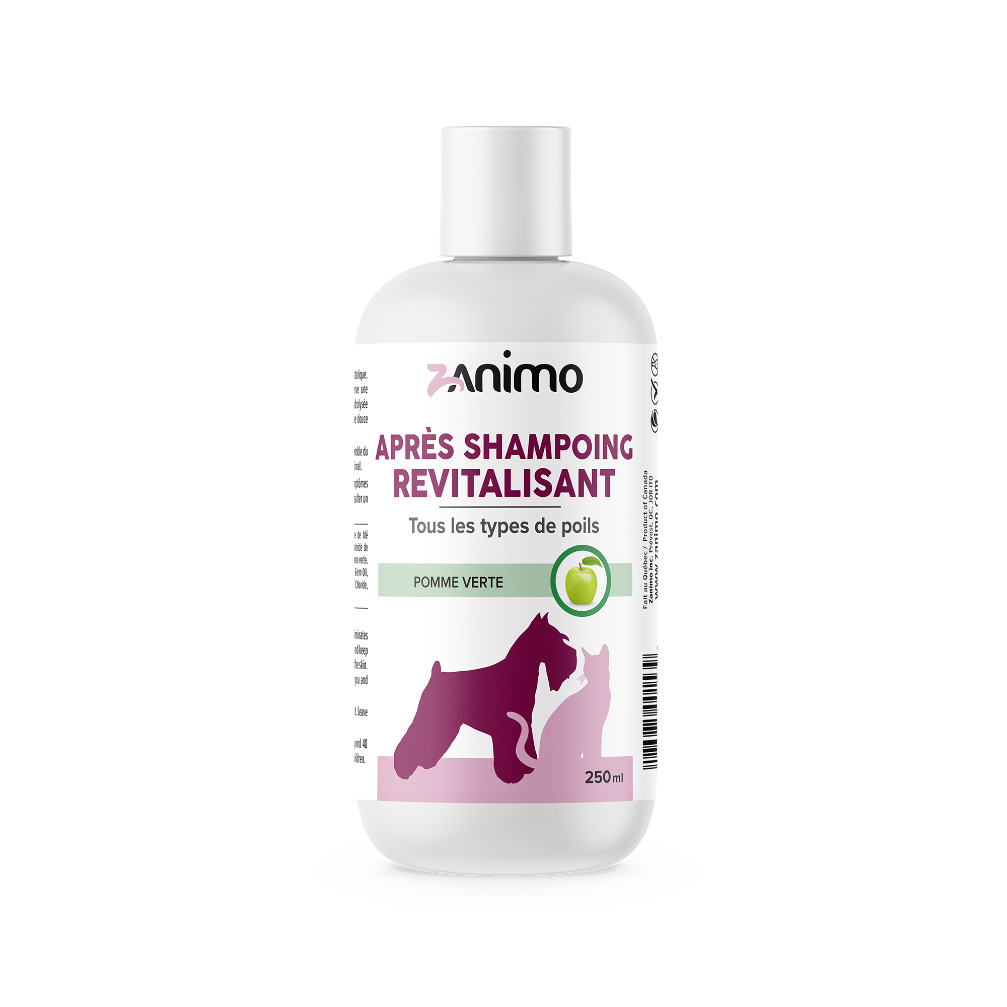 ZANIMO REVITALISANT POMME VERTE 250 ML - Distribution Gilles St-Jean Inc