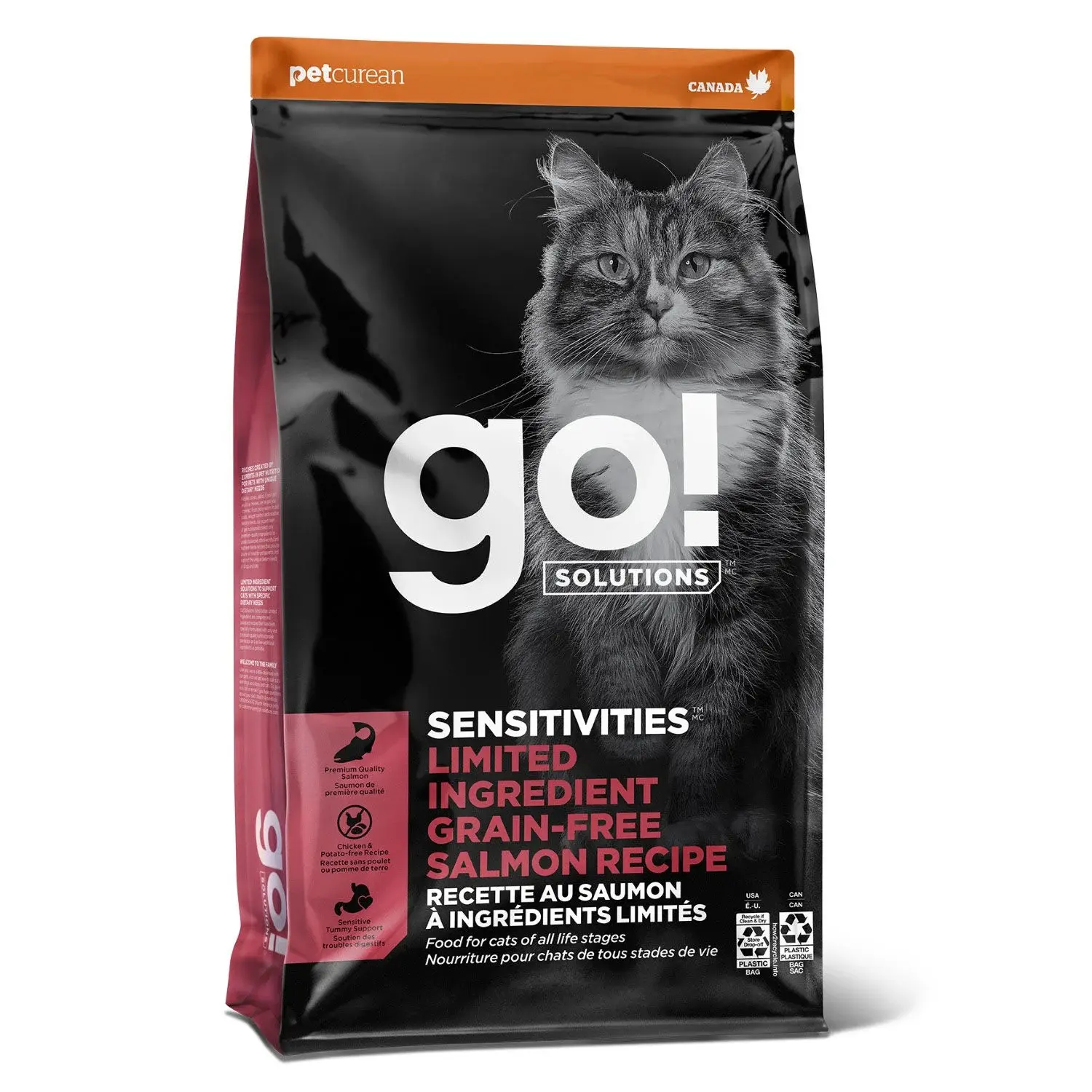 GO SOLUTION CHAT SENSITIVES SAUMON SANS GRAINS - Distribution Gilles St ...