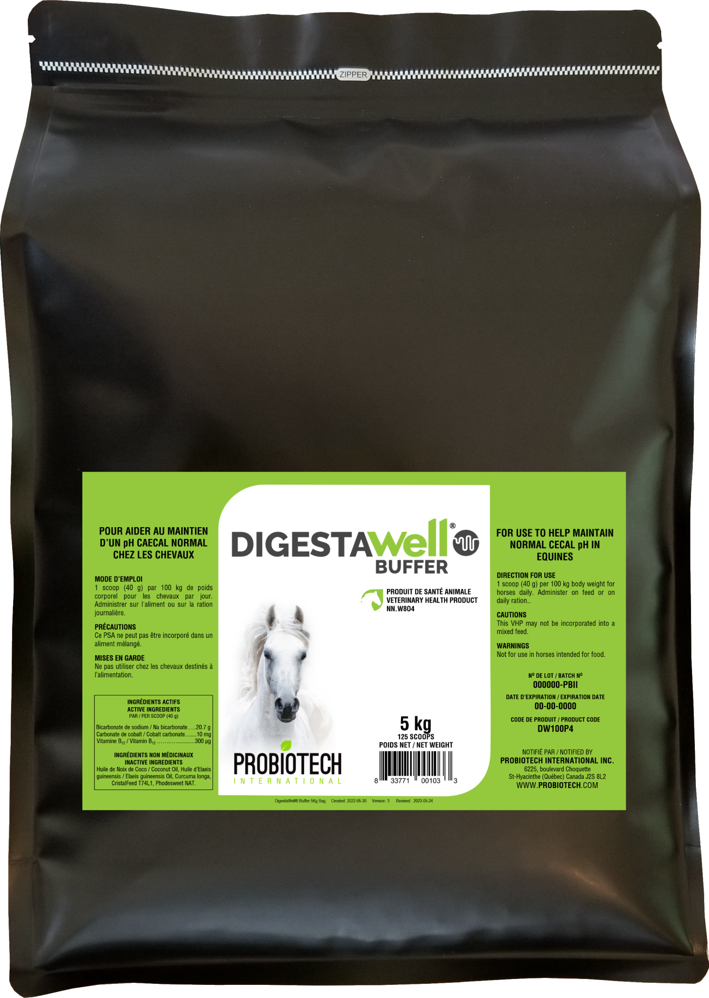 PROBIOTECH DIGESTAWELL BUFFER 2KG - Distribution Gilles St-Jean Inc