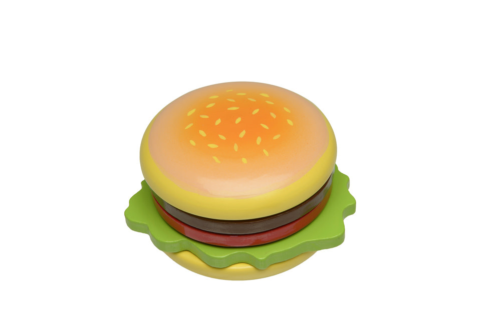 Build A Burger Wood Toy - Toy Joy