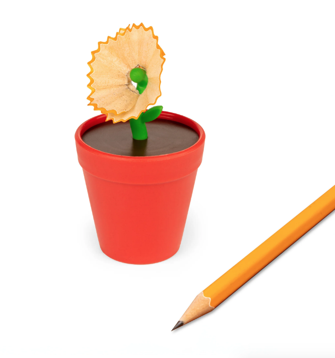 Flower Pot Pencil Sharpener - Toy Joy