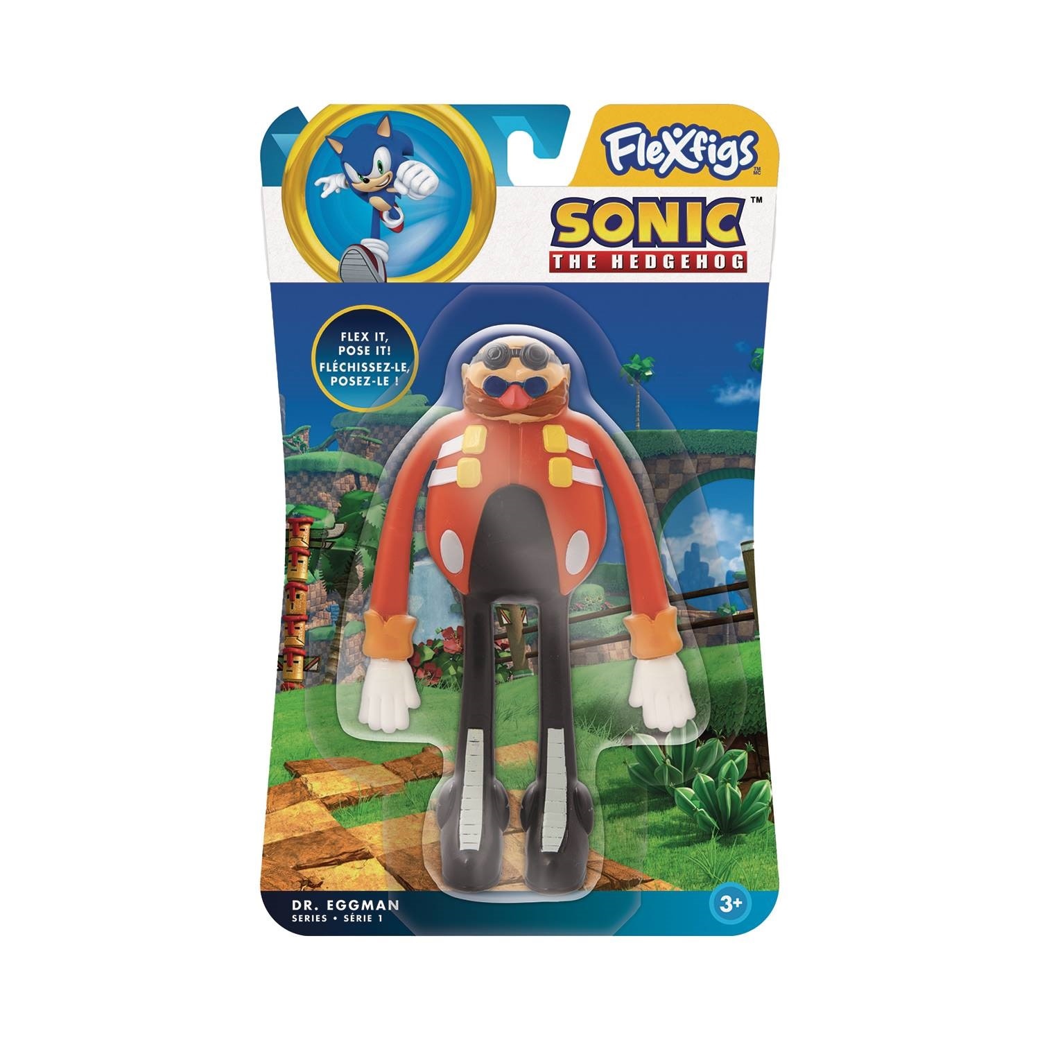 Sonic the Hedgehog FleXfigs: Dr. Eggman 4.5" Figure - Toy Joy