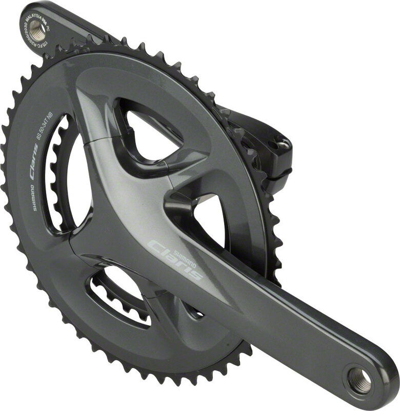 Shimano Claris FC-R2000 Crankset - 175mm 8-Speed 50/34t 110 Shimano Claris FC-R2000 Crankset - 175mm 8-Speed 50/34t 110