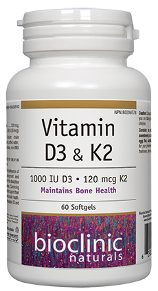 BIO CLINIC VITAMIN D3 & K2 60 SOFTGELS - BMS Resources