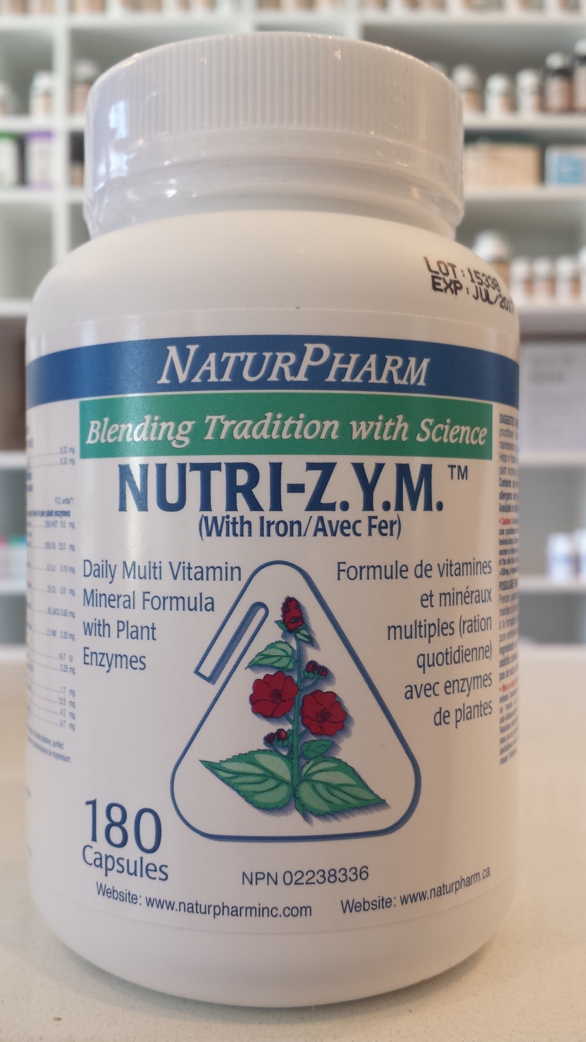 NATURPHARM NATURPHARM NUTRI-Z.Y.M. WITH IRON 180 CAPS - BMS Resources